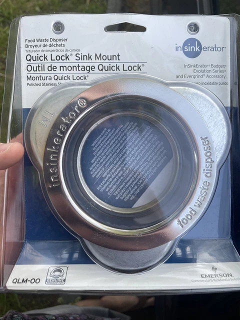 INSINKERATOR QUICK LOCK Sink Mount Flange for Garbage Disposal QLM-00 ...