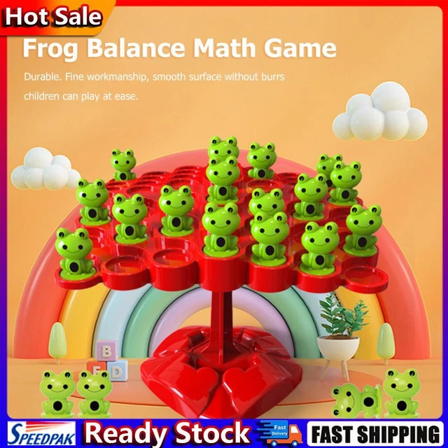 MONTESSORI FROG BALANCE Tree Fun Educational Plastic Frog Balance Math ...