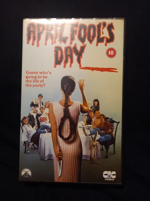 CULT 80S SLASHER Horror Movie - APRIL FOOL'S DAY (1986) - Big Box VHS ...