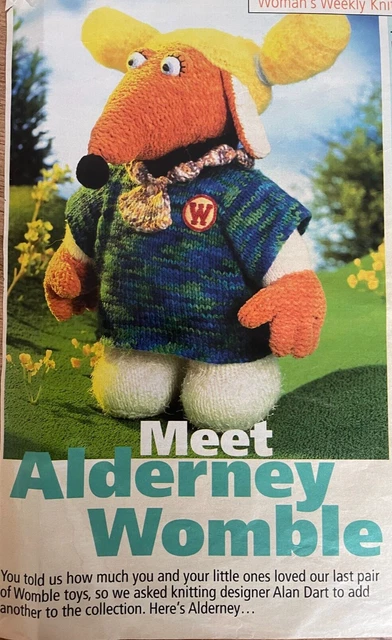 ALAN DART KNITTING PATTERN Meet Alderney Womble toy 28cm tall Wombles ...