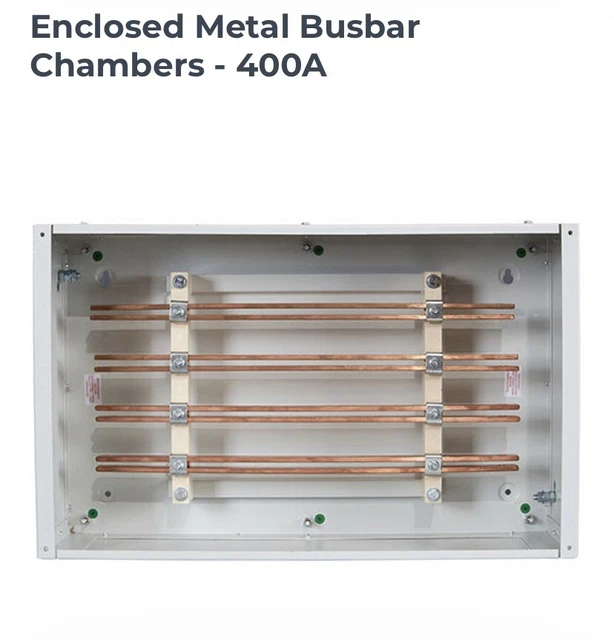 RYEFIELD 400A METAL Busbar Chamber Enclosure Ryepbb40/6 Tp+N Fast Post ...