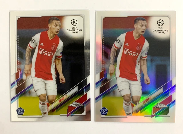 2020-21 TOPPS CHROME UEFA ANTONY Refractor and base Rookie RC #87 EUR 3 ...