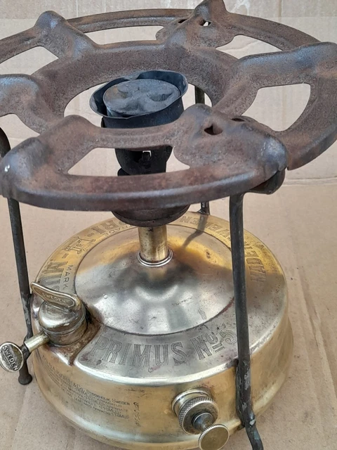 PRIMUS NO.5 brass paraffin stove shown in working condition £29.99 ...