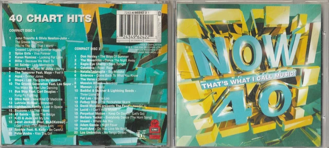 NOW THAT'S WHAT I CALL MUSIC 40 - 2 x album CD (1998) *FRAIS DE PORT ...