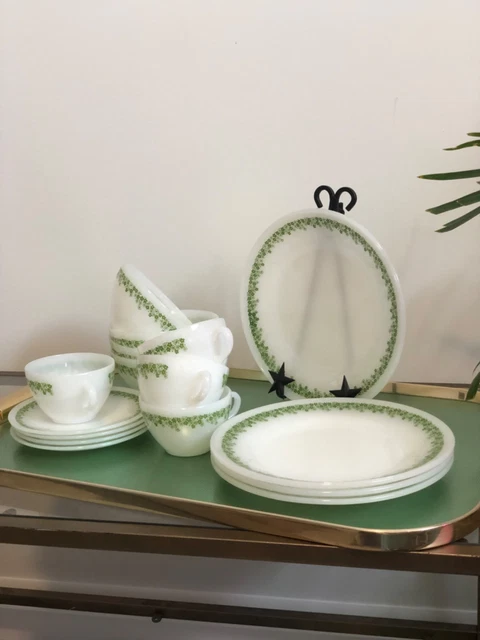 ELEGANT RETRO TABLEWARE - Vintage Brazilian Milk Glass Termo Rey Crazy ...