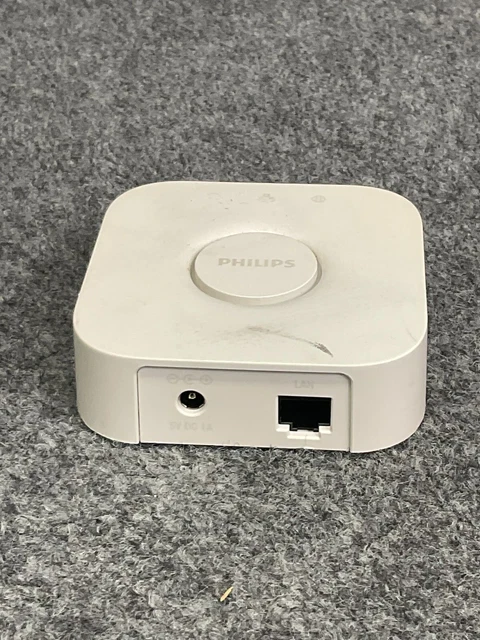PHILIPS HUE BRIDGE 2.1 💡 Lighting Control Hub 2nd Gen With Adapter $66. ...