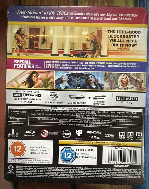 WONDER WOMAN 1984 4K UHD & Blu ray Steelbook New Sealed £31.90 ...
