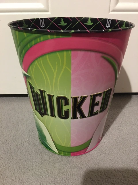 WICKED MOVIE CINEMA Popcorn Bucket Glinda Elphaba Ariana Grande £16.50 ...