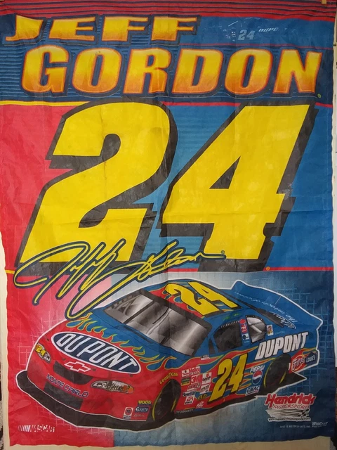 VINTAGE 2002 NASCAR Dupont Racing Jeff Gordon Made USA 28"×36" $11.99 ...