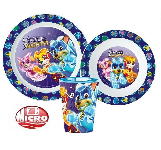 PAW PATROL MIGHTY Pups 3 Piece Dinner Breakfast Set (Cup) £10.50 ...