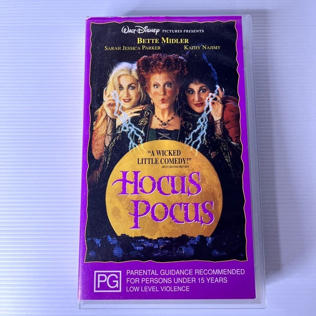 HOCUS POCUS VHS 1993 Region 4 Bette Midler Sarah Jessica Parker Fantasy ...