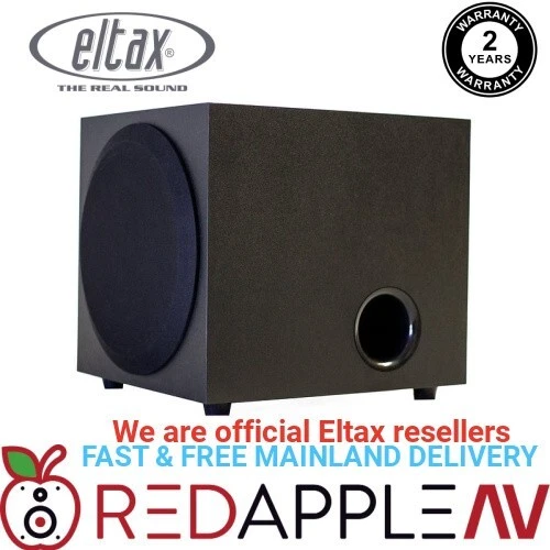 ELTAX SW800 60W 8" Active Subwoofer - Black FREE Delivery £129.99 - PicClick UK