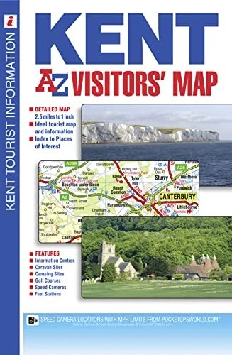 KENT VISITORS MAP (A-Z Road Map), Geographers A-Z Map C EUR 118,81 ...