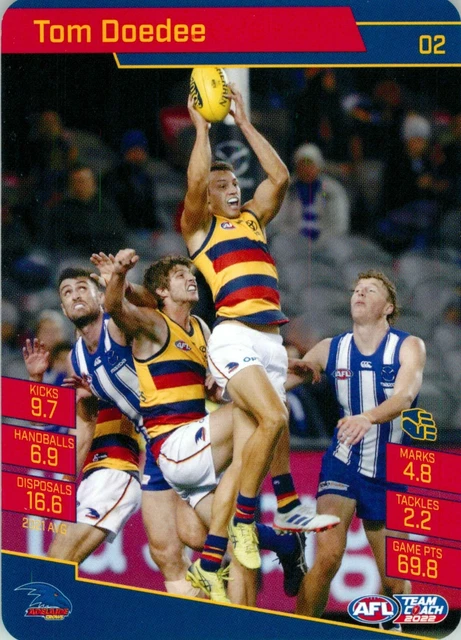2022 ADELAIDE CROWS AFL Card TOM DOEDEE Teamcoach $4.49 - PicClick AU