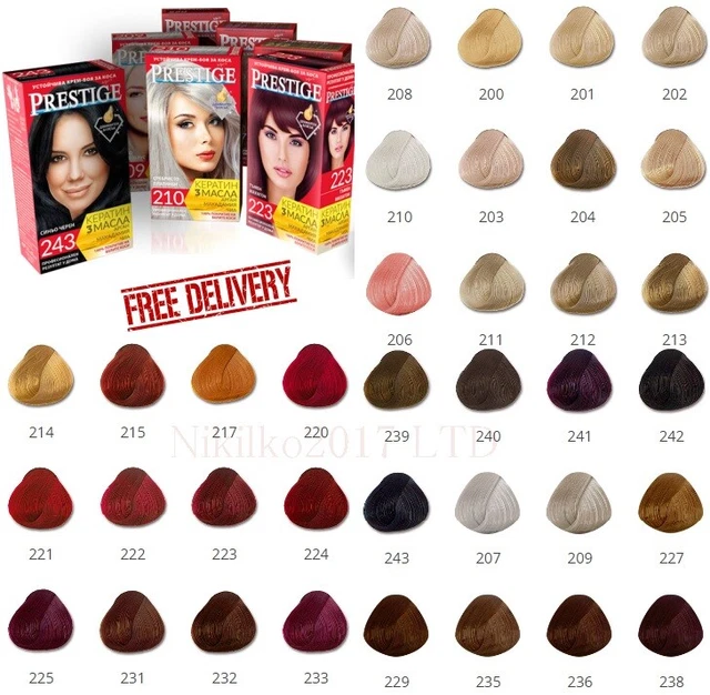 VIP’S PRESTIGE HAIR COLORING CREAM HAIR DYE Intense & Long Lasting ...