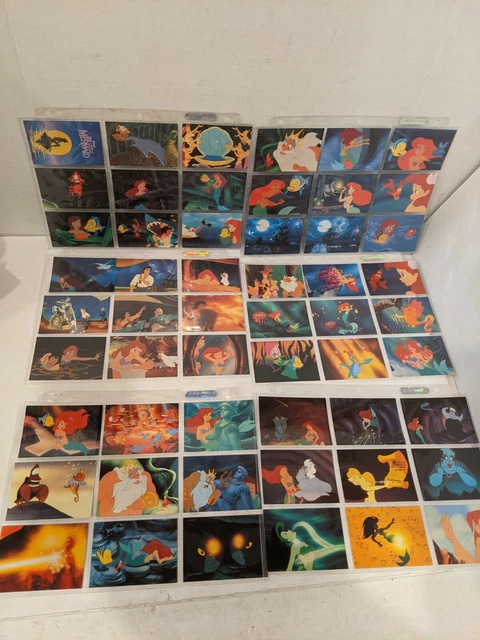 DISNEY PRO SET THE LITTLE MERMAID 1991 TRADING CARDS Stickers + Power ...