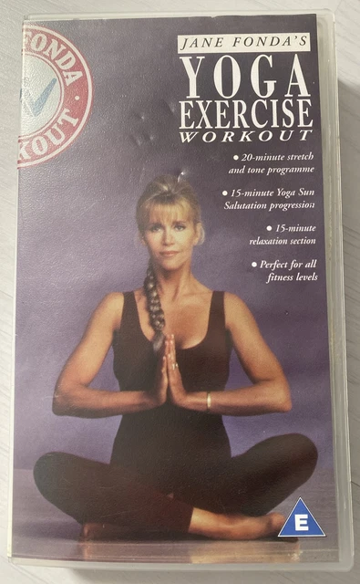 JANE FONDA YOGA Exercise Workout VHS 1993 with Cover Jacket £17.50 ...