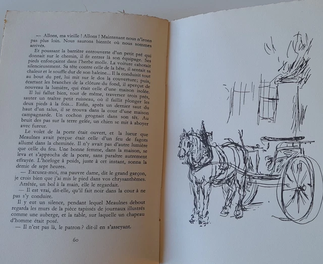 LIVRE ANCIEN LE Grand Maulnes Alain Fournier 1949 édit Mermod Dessin ...