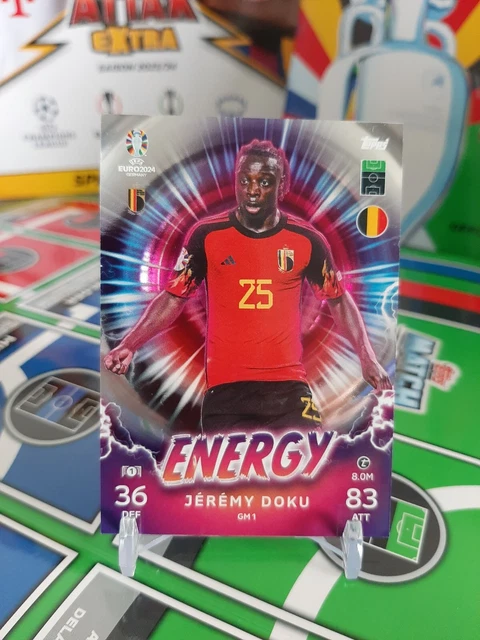 TOPPS MATCH ATTAX EURO 2024 Energy Jérémy Doku GM1 EUR 5,00 - PicClick FR