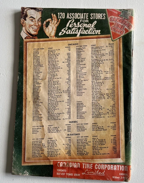 VINTAGE 1954 55 fall/winter Canadian Tire Catalogue $30.00 - PicClick CA