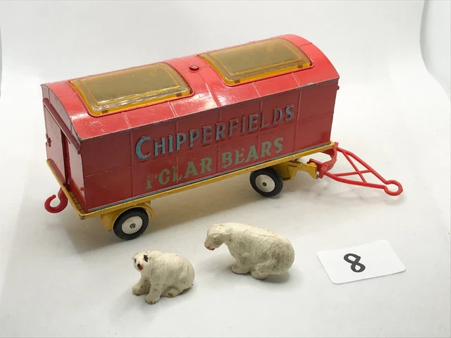 CORGI MAJOR 1123 Chipperfields Circus Animal Cage Trailer Red Doors ...
