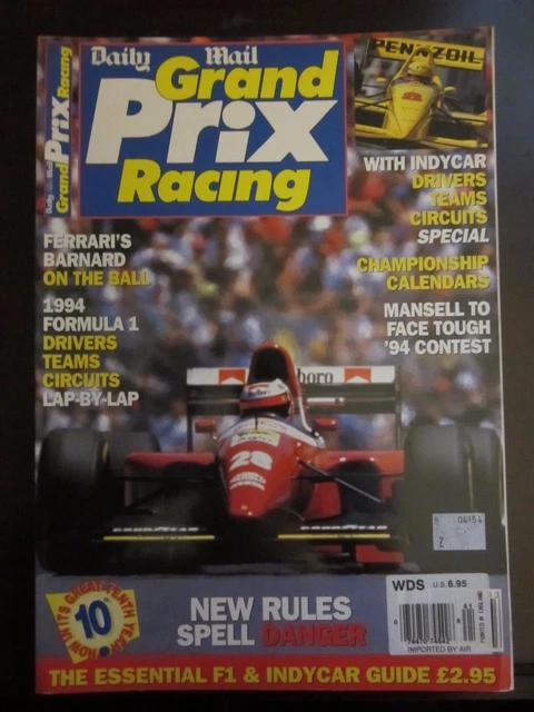 1994 DAILY MAIL Grand Prix Racing Magazine Mansell Barnard Season ...