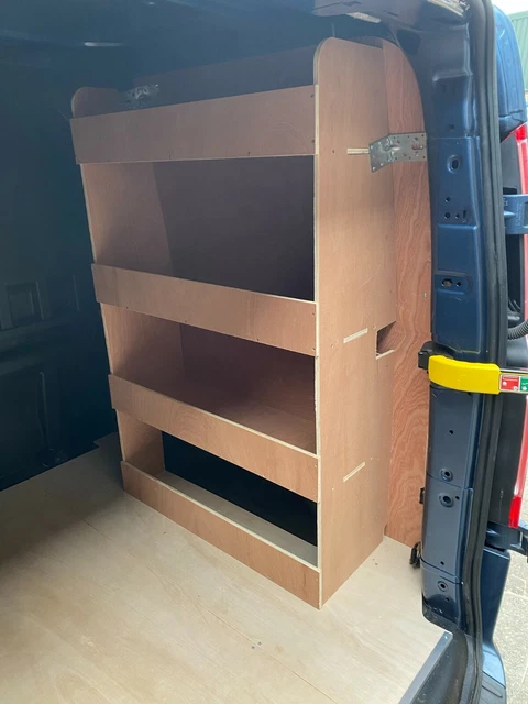 FORD TRANSIT CUSTOM Crew Cab Van Shelving Racking SWB Plywood System ...
