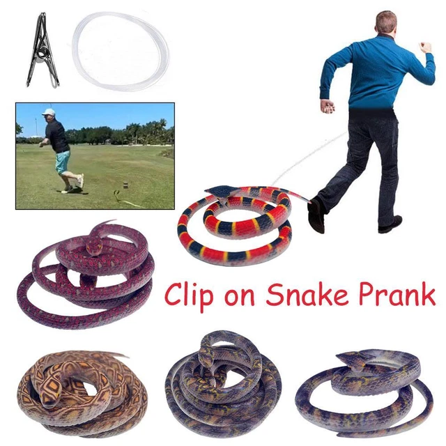 70CM FAKE SNAKE Realistic Lifelike Scare Prank Gag Gift Joke Kid Toy UK ...