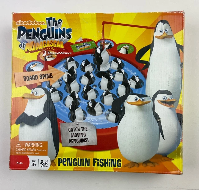 RARE THE PENGUINS Of Madagascar Penguin Fishing Game Cardinal WORKS ...