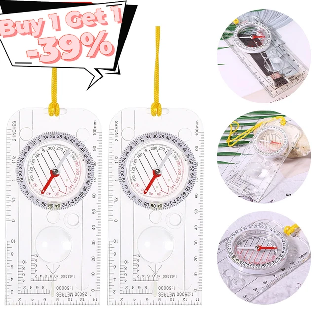 MILITARY BASEPLATE MAP Compass Ruler Scale Orienteering British ...