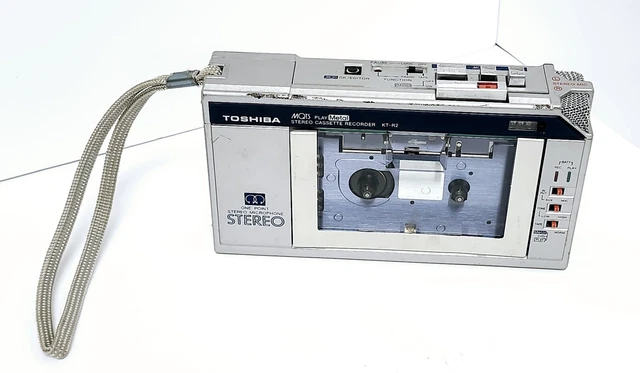 ENREGISTREUR CASSETTE STÉRÉO Toshiba KT-R2 avec tourneur FM pour pièces ...