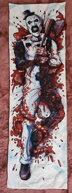 NEW TERRIFIER ENTERTAINMENT 2 Sided Art The Clown Full Size Body Pillow ...