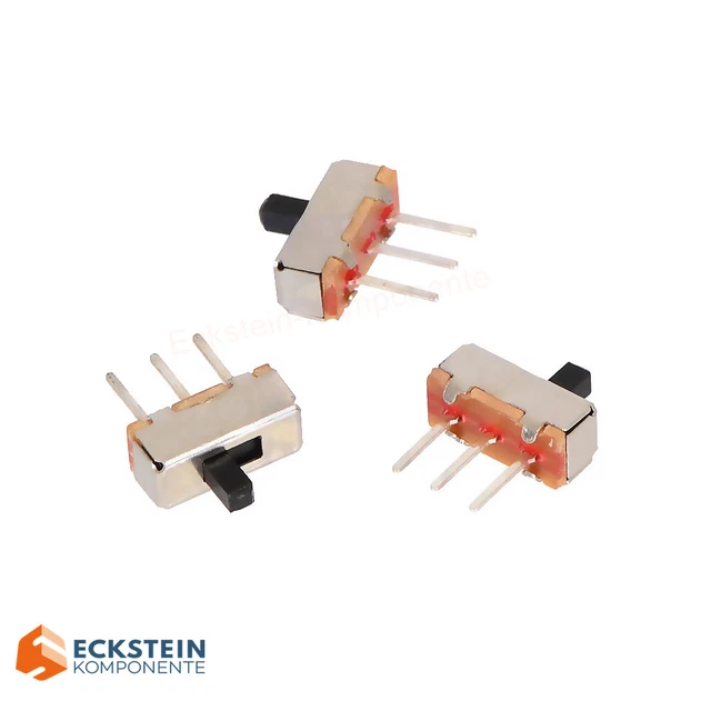 3X MINI SCHIEBESCHALTER SPDT 3-Pin, Mini Slide Switch On/Off 300mA ...