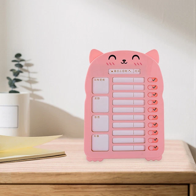 DAILY ROUTINE CHART Cute Portable Chore Chart Memo Board Essential ...
