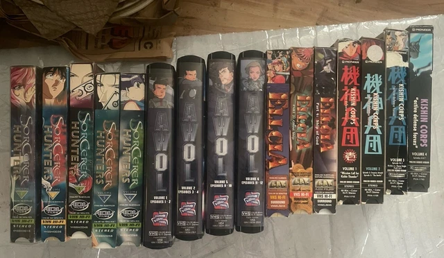 16 ANIME VHS tapes rare (awol,ellcia,kishin corps, sorcerer hunters £15 ...