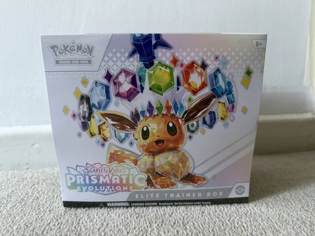 PRISMATIC EVOLUTIONS ELITE Trainer Box ETB Pokemon TCG Scarlet & Violet ...