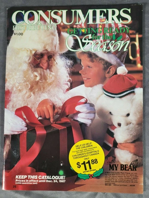 VINTAGE 1987 CONSUMER Electronics Christmas Catalog Barbie GI Joe MASK ...