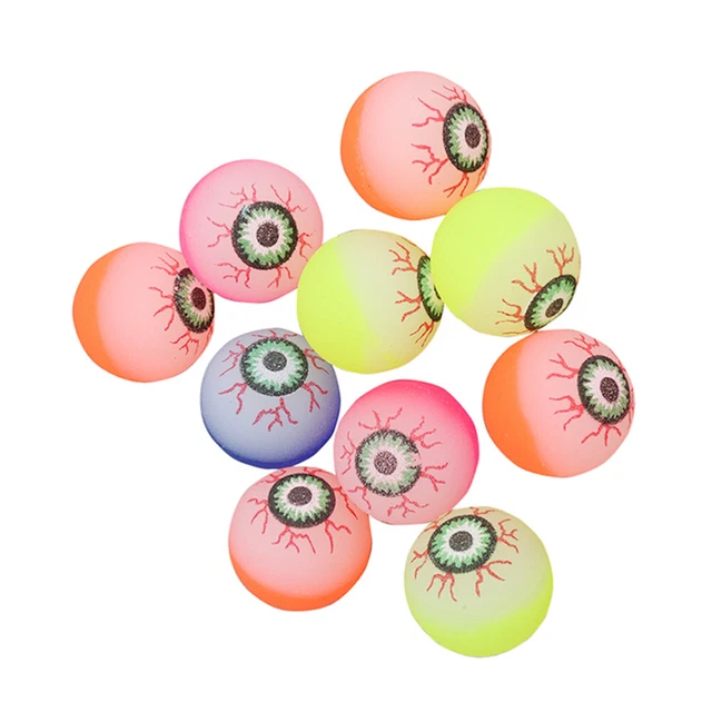 BOUNCY EYEBALL TOY Bouncy Balls Toys Eyeball Decorations Plastic ...