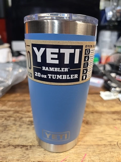 YETI RAMBLER 20 oz TUMBLER w/ Magslider Lid *PACIFIC BLUE*LIMITED ...