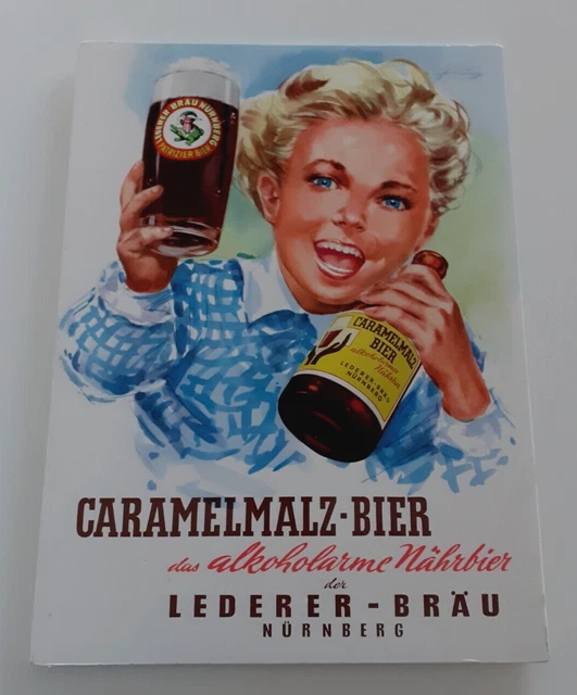 LEDERER - BRÄU Nürnberg, Patrizier- Bier, Schild, Aufsteller, Werbung ...