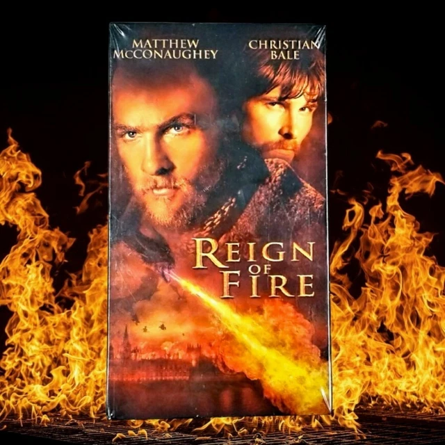 SEALED VHS TAPE Reign of Fire Christian Bale Matthew Mcconaughey ...