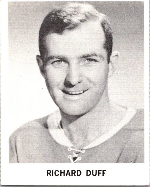 VINTAGE HOCKEY CARD Coca Cola 1965 Montreal Canadiens Richard Dick Duff ...