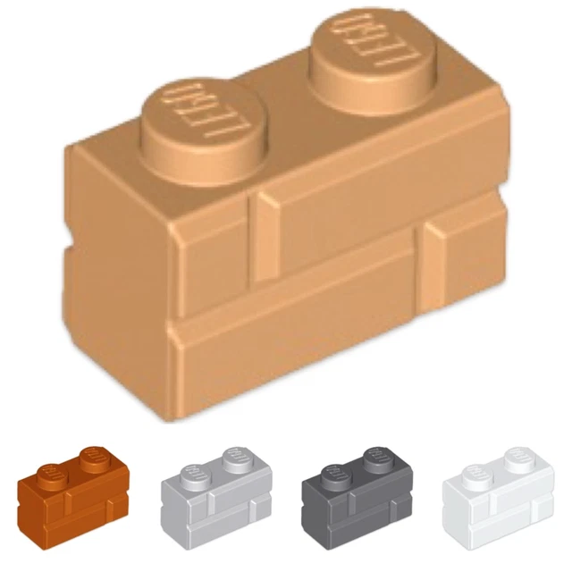 LEGO 10X BRICK Modified 1x2 with Masonry Profile - CHOOSE COLOUR - Part ...