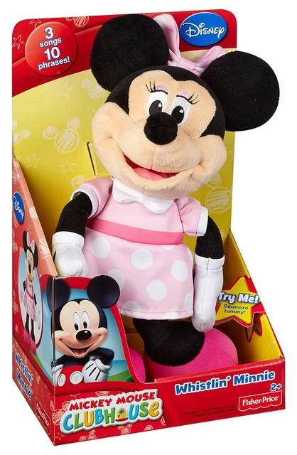 FISHER PRICE DISNEY Minnie Mouse Faulty Silly Whistler Plush Ages 2 ...