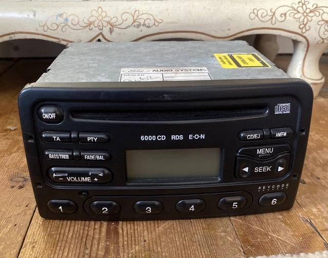 FORD 6000CD RADIO Stereo Cd Player & Code 97Ap-18C815-Ha Focus Transit ...