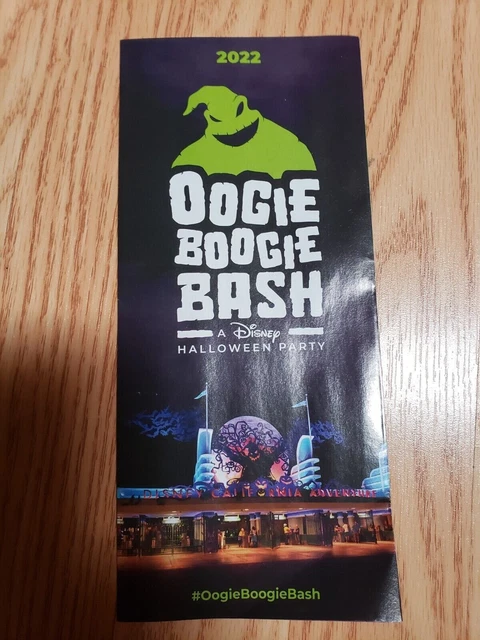 DISNEYLAND PARK GUIDEMAP Oogie Boogie Bash Map DCA Halloween Party 2022 ...
