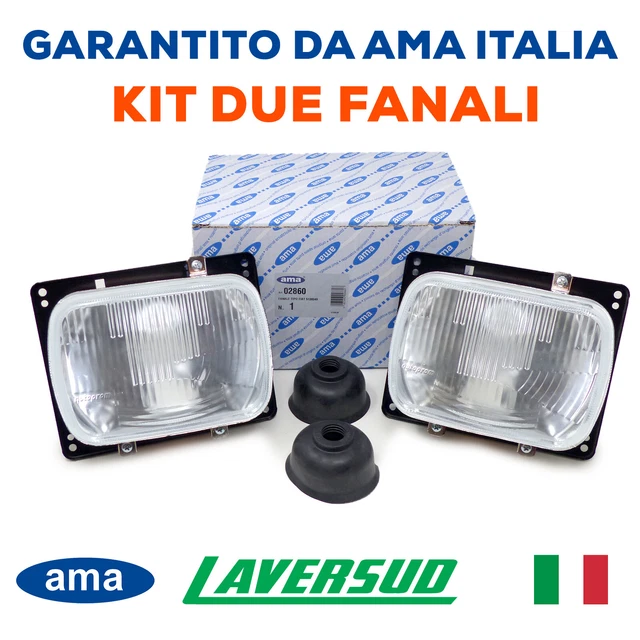KIT COPPIA FANALI Fari Proiettori per Trattore Fiat New Holland Rif ...