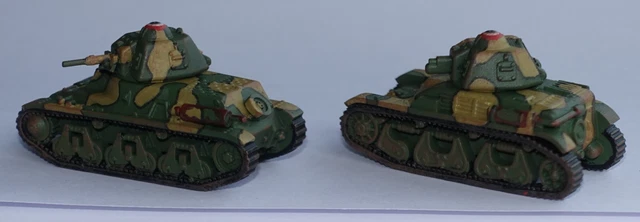 15MM (1/100 SCALE) WW2 French Tanks, Renault R35 & Hotchkiss H35, FOW ...