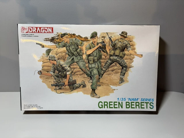 DRAGON MODELS GREEN Beret 'Nam' Series - Plastic Model Kit 1/35 Scale ...