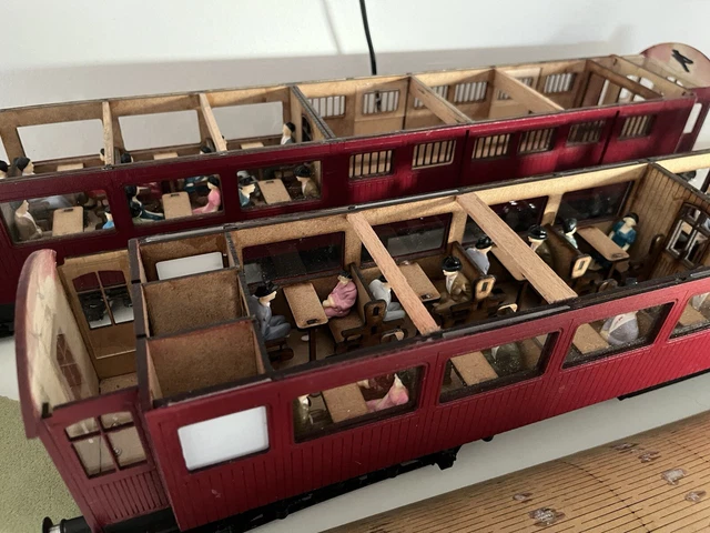 GAUGE 1 LMS Coaches x 2 Hand Built Almost Complete 45mm Garden Railway ...